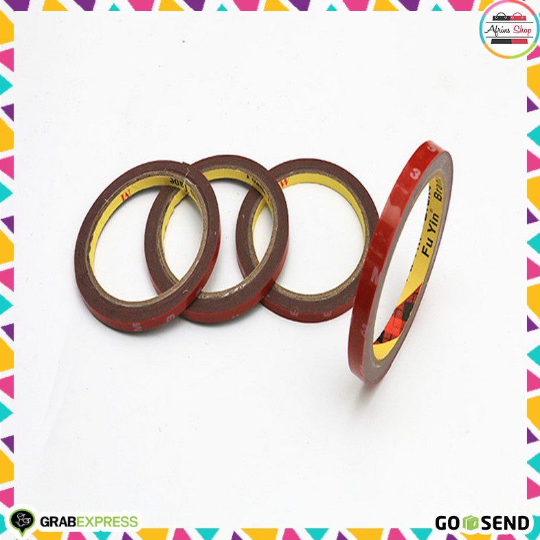 Jual Selotip Double Tape Acrylic Solasi 6mm 8mm 10mm Panjang 3M ...
