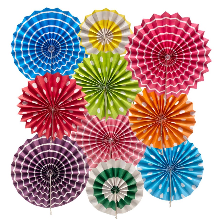 Jual Paper Flower Fan / Kipas Kertas Bunga Dekorasi Gantung Polkadot ...