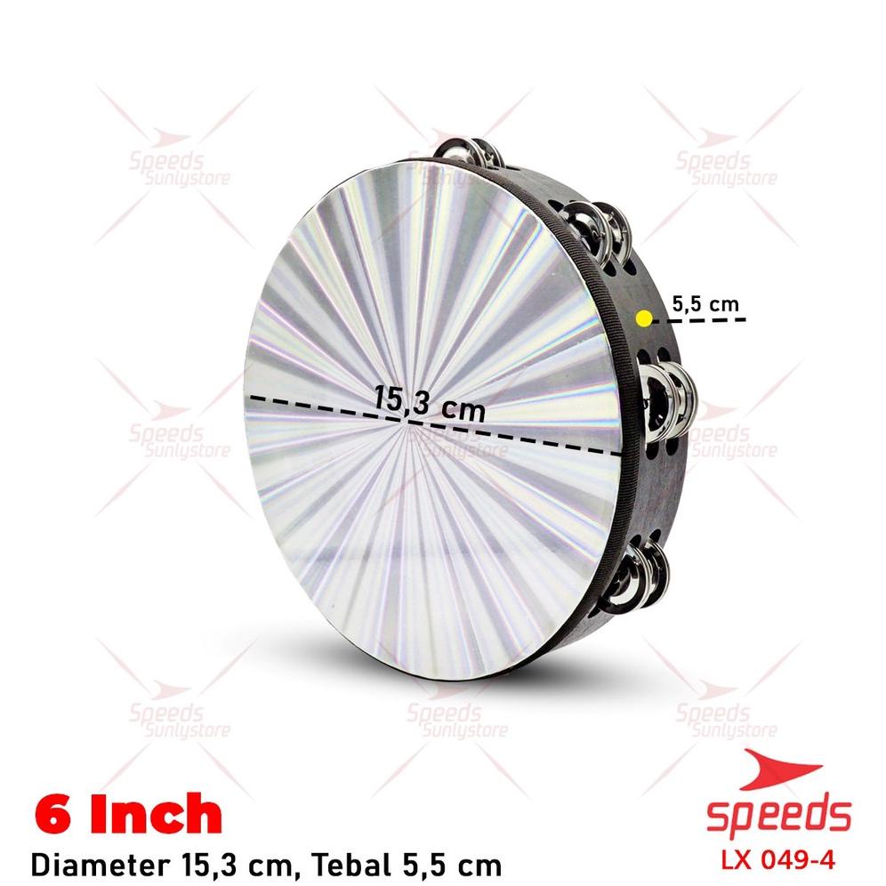 Jual SPEEDS ALAT MUSIK TAMBORIN TAMBOURINE HOLOGRAM PLASTIK KECREKAN TAMBOURINE TAMBORINE 049-4 ...