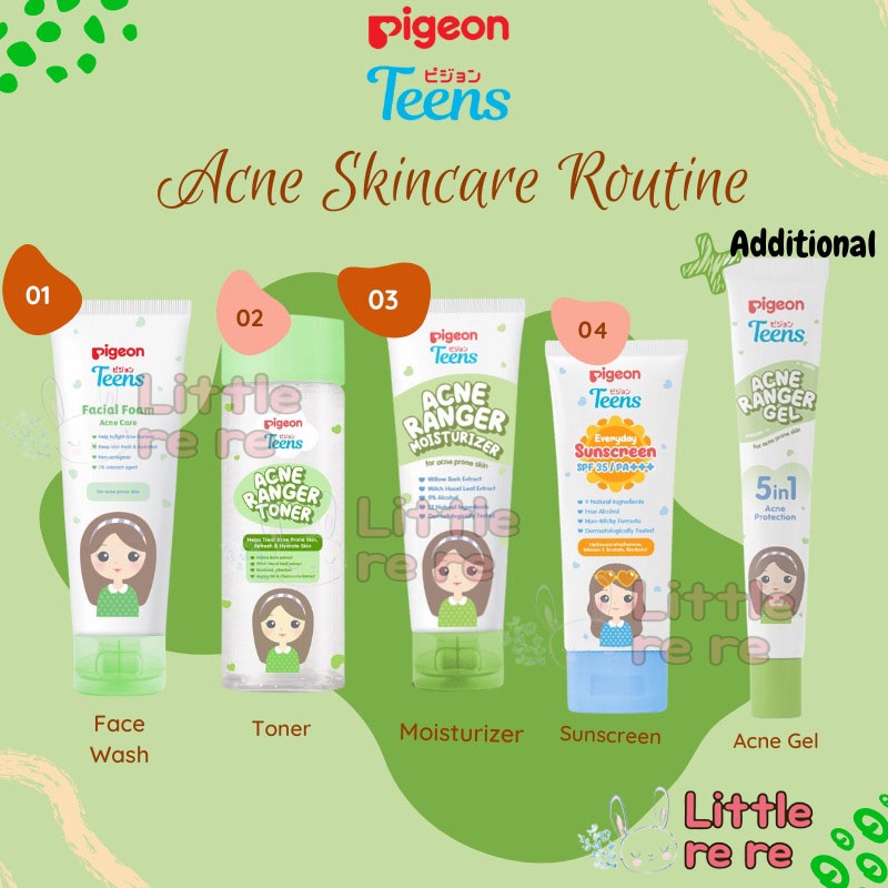 Jual Pigeon Teens ACNE SERIES Facial Wash Acne Ranger Gel | Toner ...