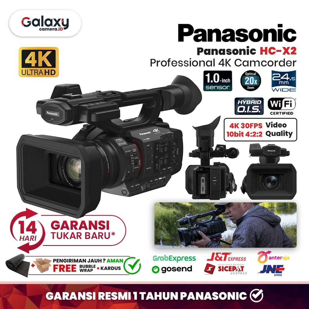 Jual Panasonic HC-X2 4K Professional Camcorder Panasonic HCX2 HC X2 Resmi | Shopee Indonesia