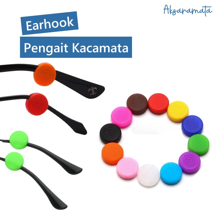 Jual Ear Hook Kacamata | Pengait Kacamata Silikon Anti Slip | Earhook ...