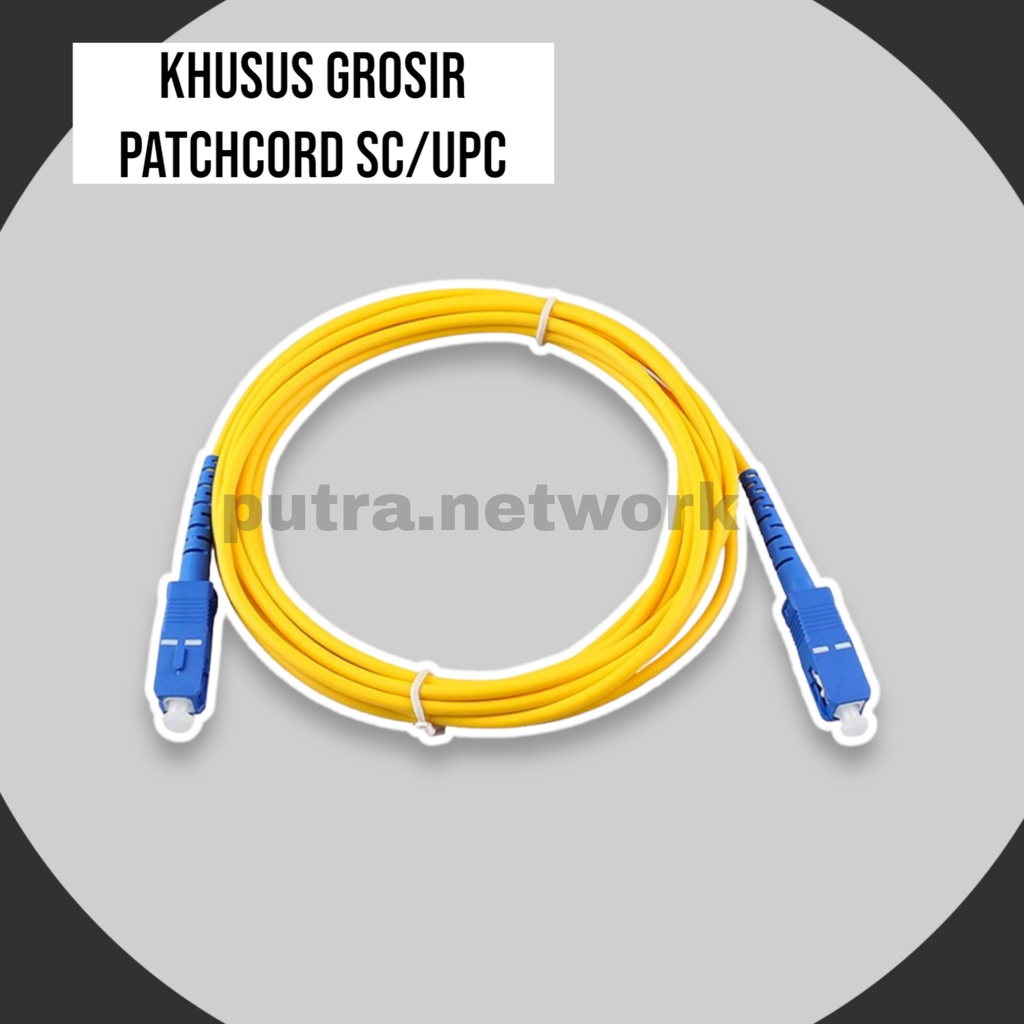 Jual Patchcord SC-UPC to SC-UPC Pathcord Patcord Fiber Optic | Shopee ...