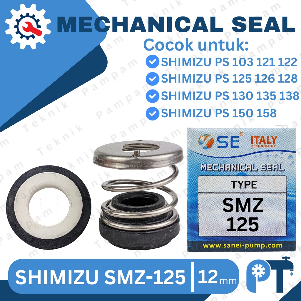 Jual MECHANICAL SEAL SHIMIZU 125 / SMZ 125 SAN-EI ORIGINAL SIL MEKANIK SMZ 128 130 135 ...