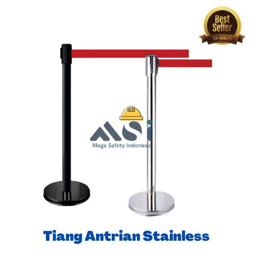 Jual Tiang Antrian Stainles Queue Line Standing Barrier + Pita | Shopee ...
