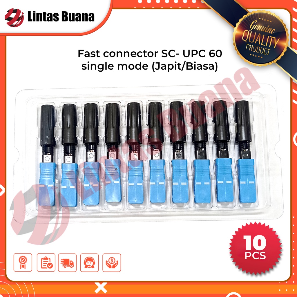Jual Fast connector SC- UPC 60 / Konektor SC/UPC single mode (Japit ...