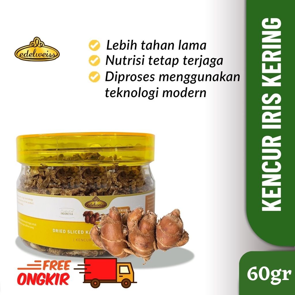Jual Kencur Kering / Cikur / Kaempferia Galanga Edelweiss 60gr | Shopee ...