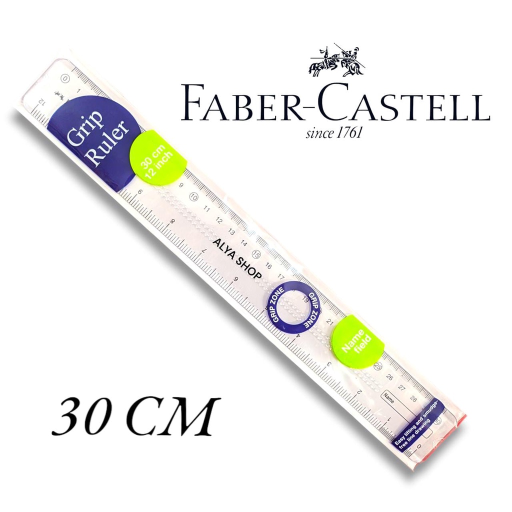Jual Faber Castell Penggaris Plastik 30 cm / Ruler Mistar Scale 30cm ...