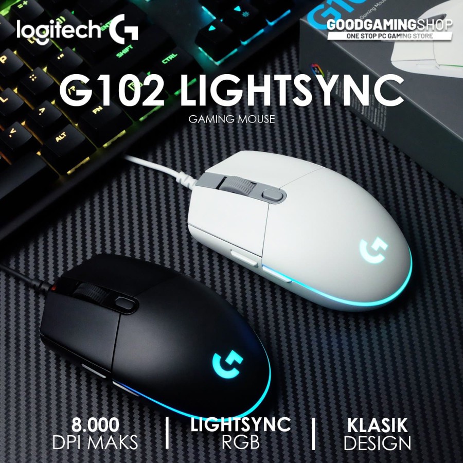 Jual Logitech G102 V2 Lightsync - Gaming Mouse | Shopee Indonesia