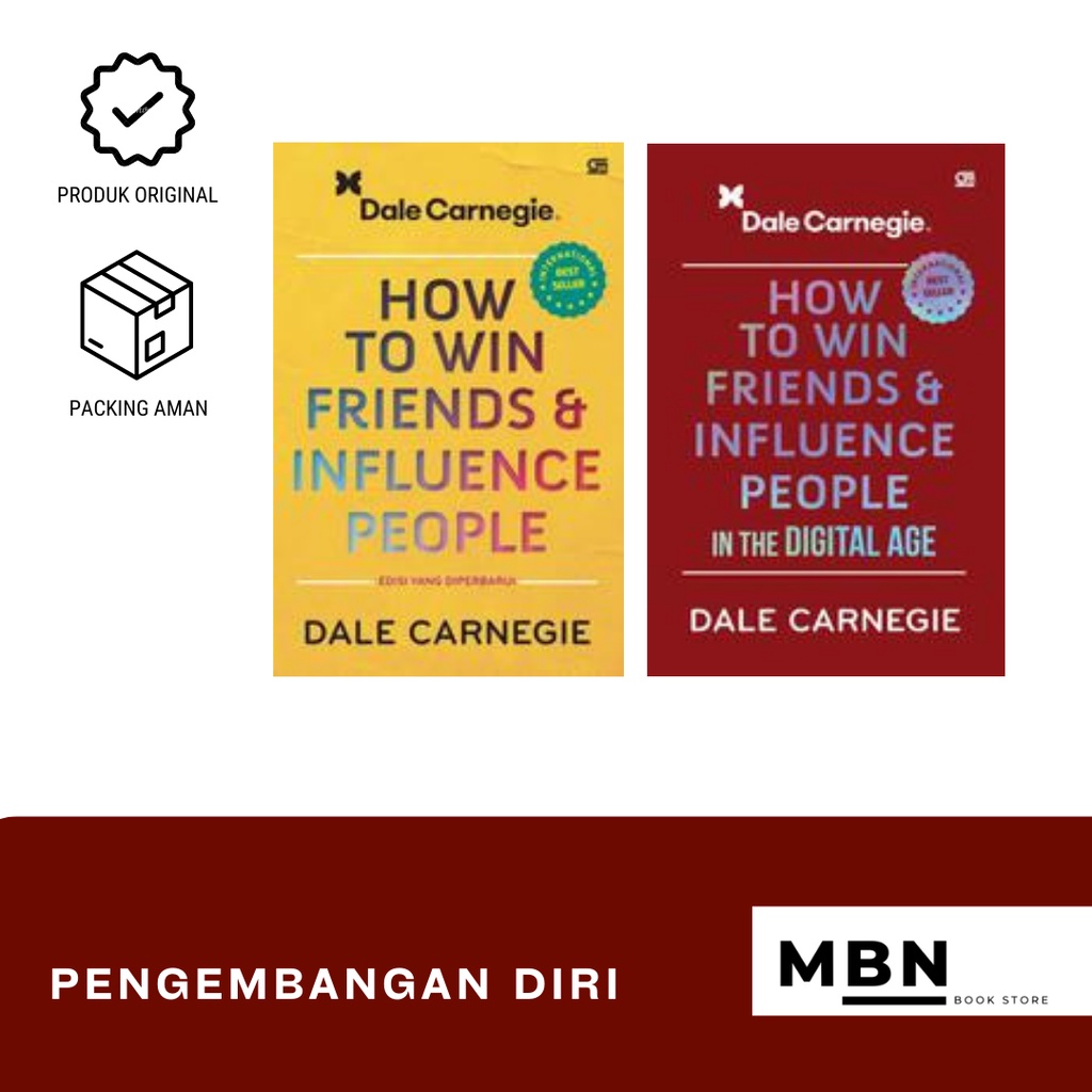 Jual HOW TO WIN FRIENDS AND INFLUENCE PEOPLE (EDISI DIPERBARUI DAN DIGITAL AGE) HARDCOVER DAN ...