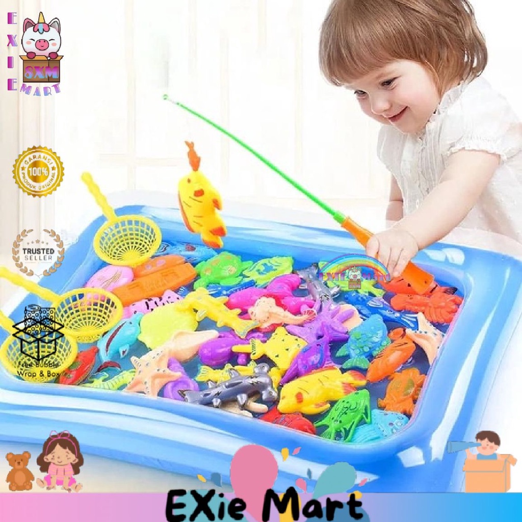 Jual MAINAN ANAK PANCINGAN IKAN MAGNET KOLAM SARINGAN IKAN - MAINAN ...