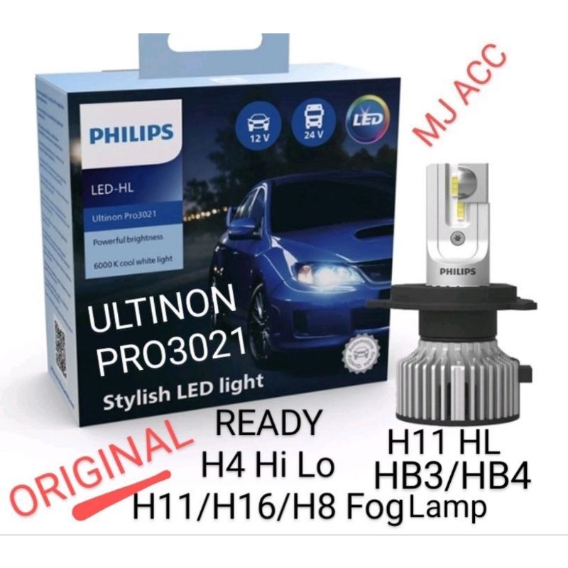 Jual PHILIPS BOHLAMP LED NEW ULTINON PRO3021 (6000K) H4/H11/H16/H8/Hb3 ...