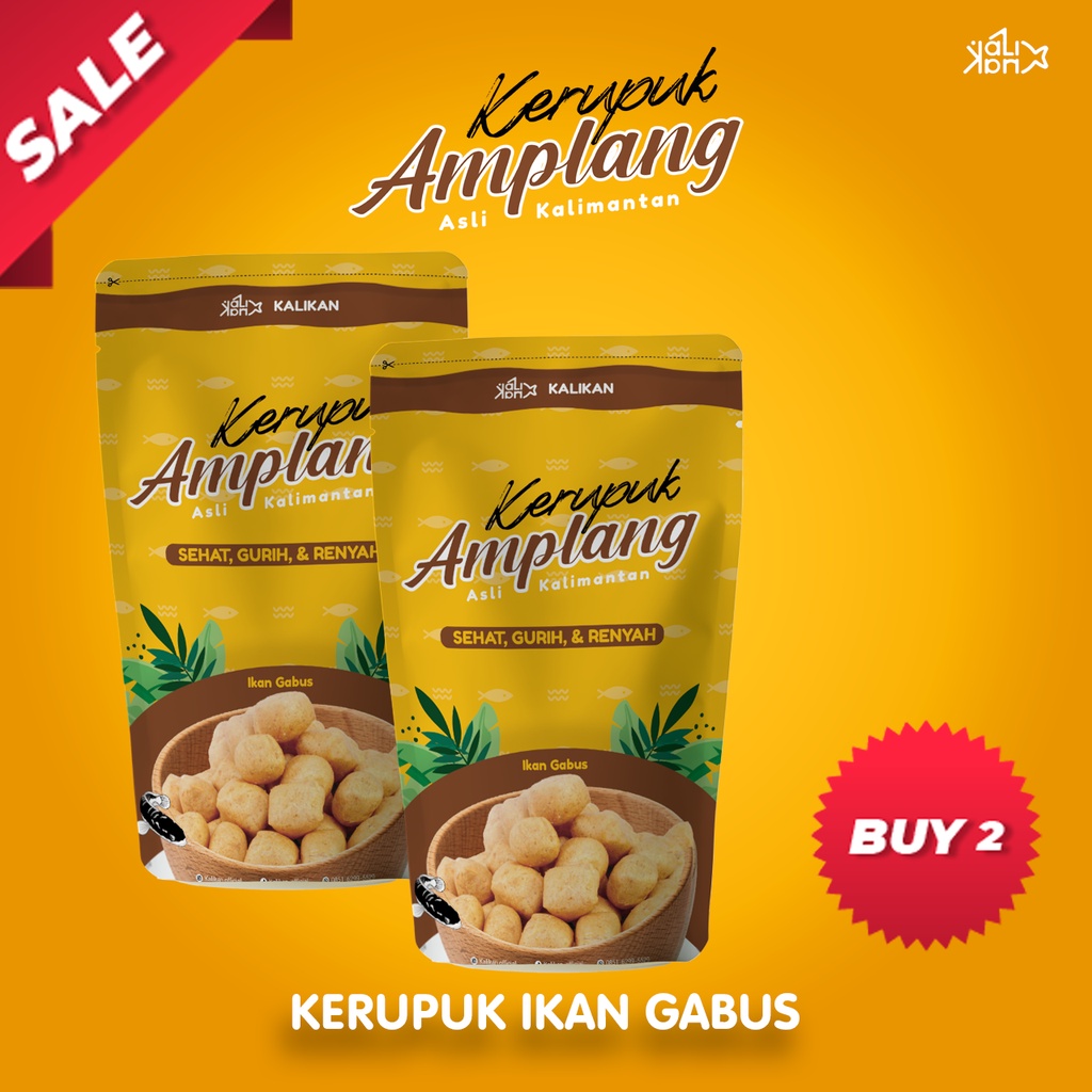 Jual 2 PCS Kerupuk Amplang Kalimantan Gurih Lezat Enak (ikan gabus ...