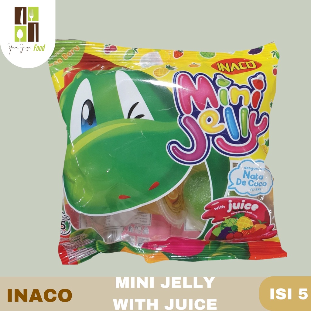 Jual Inaco Mini Jelly/Jeli With Juice /Nata De coco Isi 5 Pcs | Shopee ...