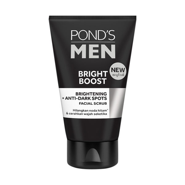 Jual PONDS MEN BRIGHT BOOST FACIAL SCRUB 100 ML | Shopee Indonesia