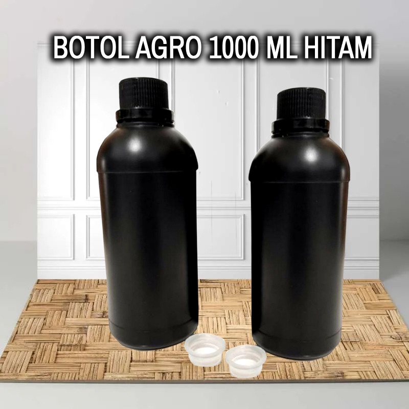 Jual Botol HDPE / Labor Hitam 1 Liter sering digunakan sebagai kemasan ...