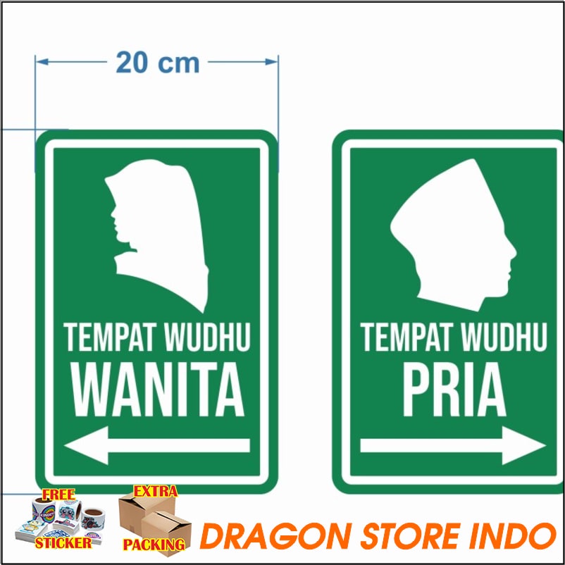 Jual Murah Custom Rambu tempat Wudhu Elegan | Shopee Indonesia