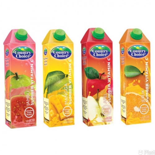 Jual COUNTRY CHOICE 1L RASA JAMBU MANGGA APEL JERUK Country Jus Minuman ...