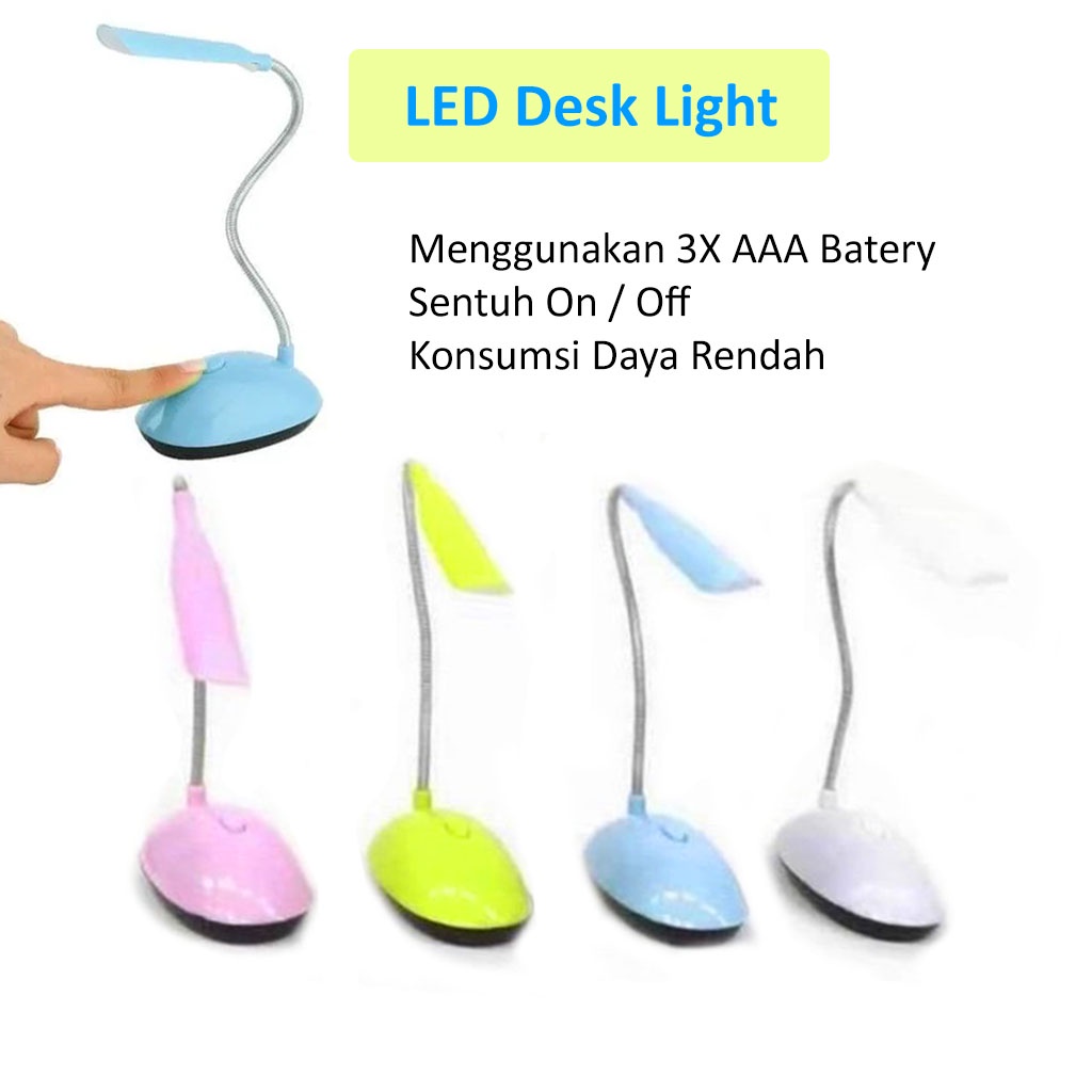 Jual Lampu Meja LED Flexible - Lampu Baca Lampu Belajar / Fashion Wind ...