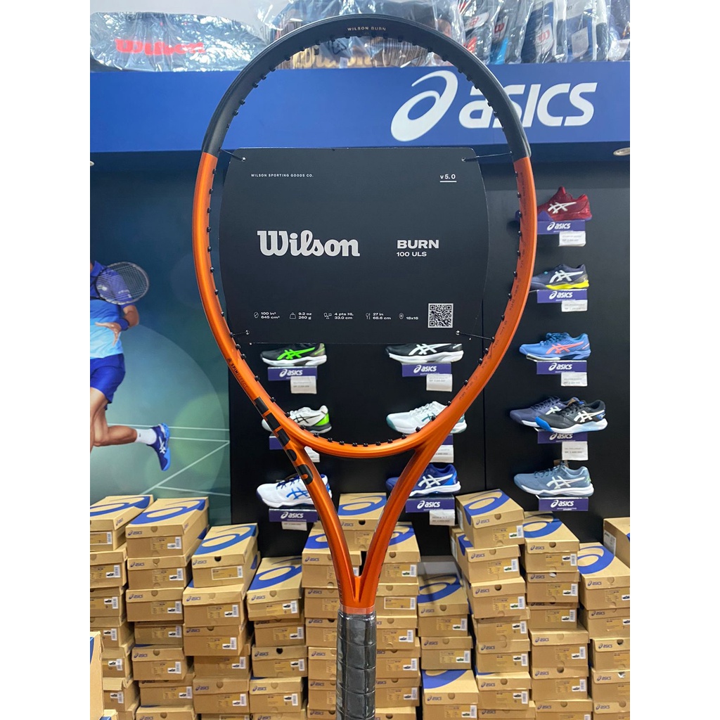 Jual Raket Tenis Wilson Burn 100ULS V5 [260 gram / 100 inc] | Shopee ...