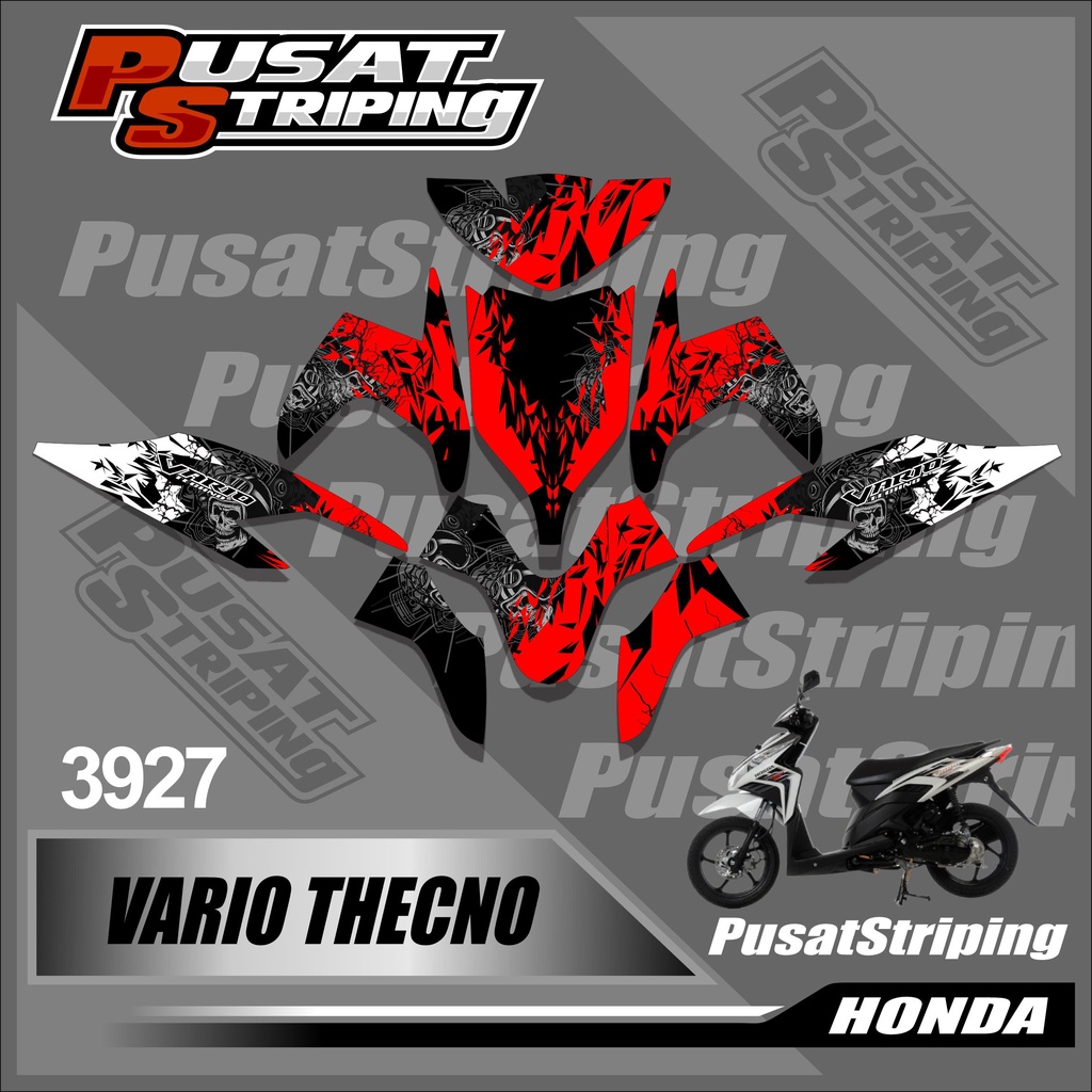 Jual (Cod) Stiker Decal Keren Motor HOnda Vario Techno Lis Desain ...