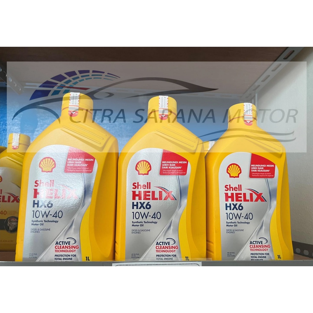 Jual SHELL HELIX HX6 10W-40 1 Liter | Shopee Indonesia