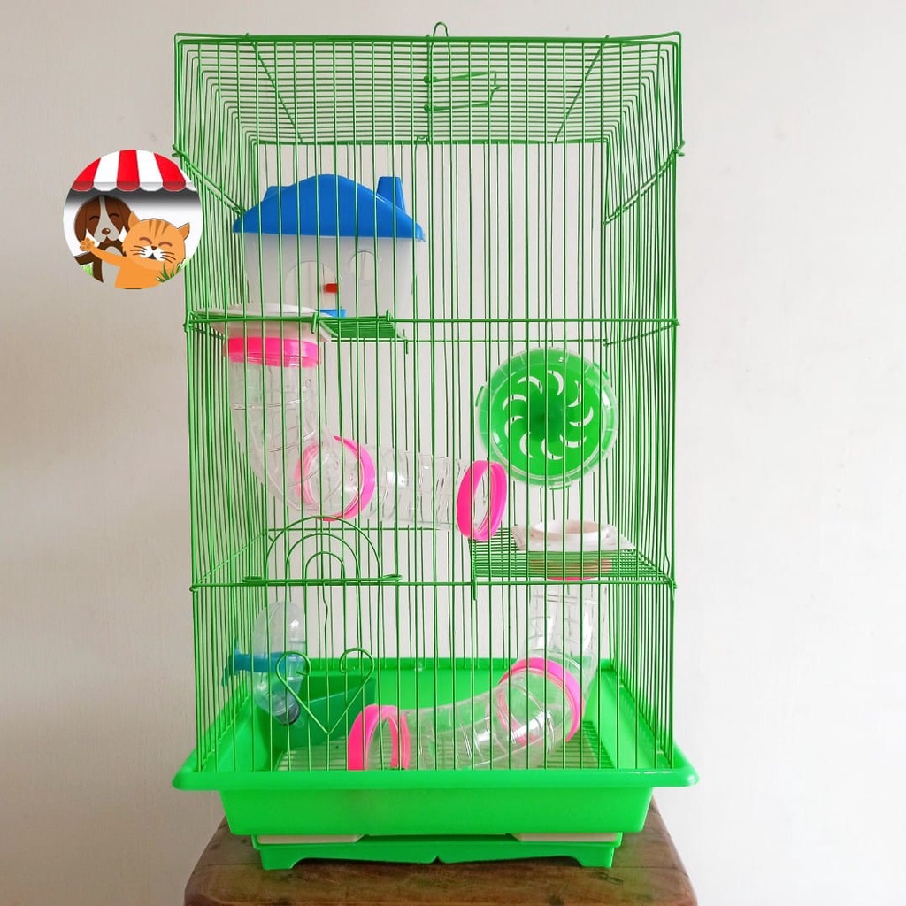 Jual Kandang Hamster 3 Tingkat Tempat Hamster Size Besar Rumah Hamster ...
