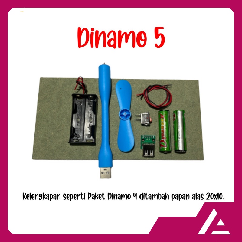 Jual Paket Rangkaian Listrik Dynamo / Dinamo Praktek Prakarya Sekolah ...