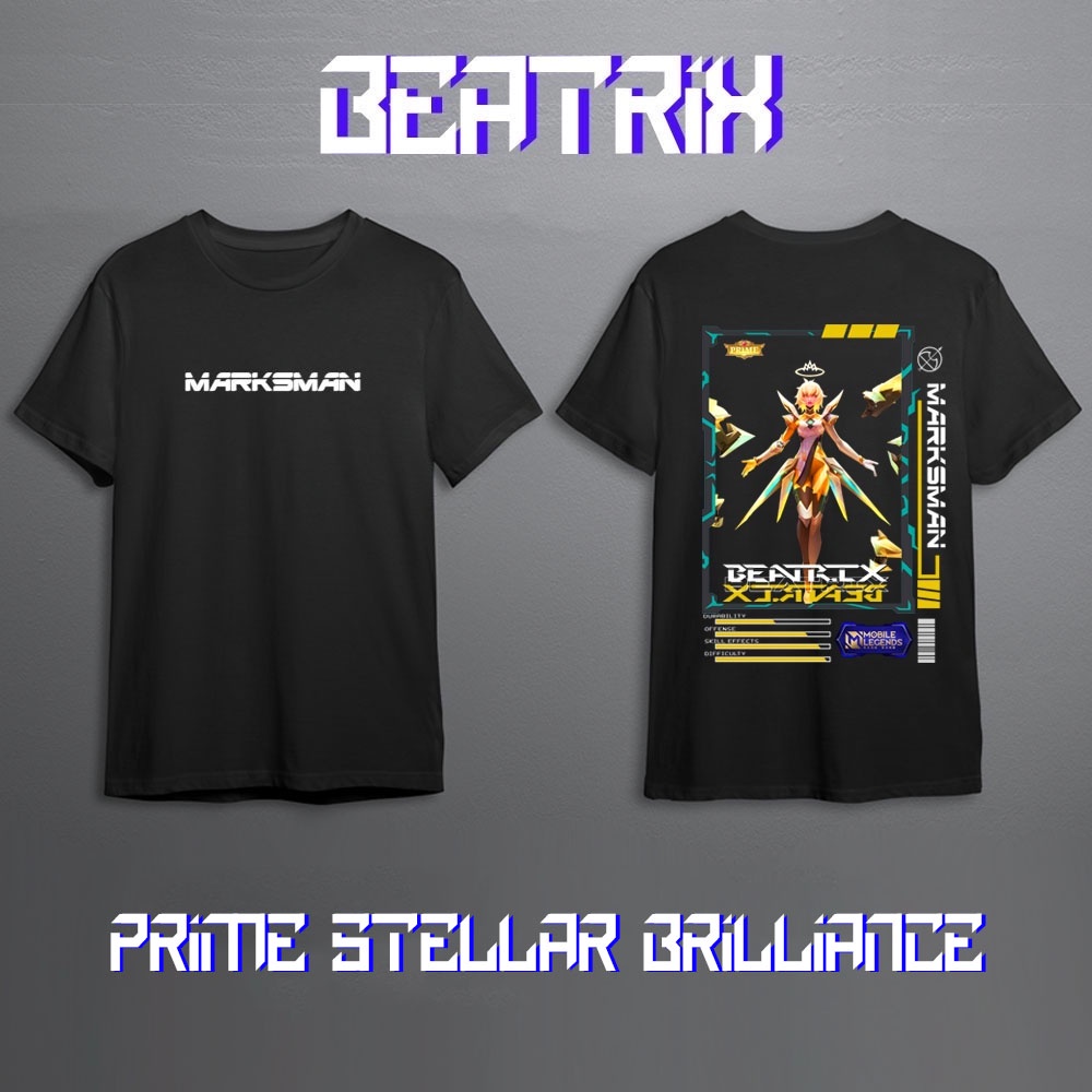 Jual KAOS HERO MOBILE LEGEND BEATRIX SKIN M4//KAOS ML//KAOS MOBILE ...