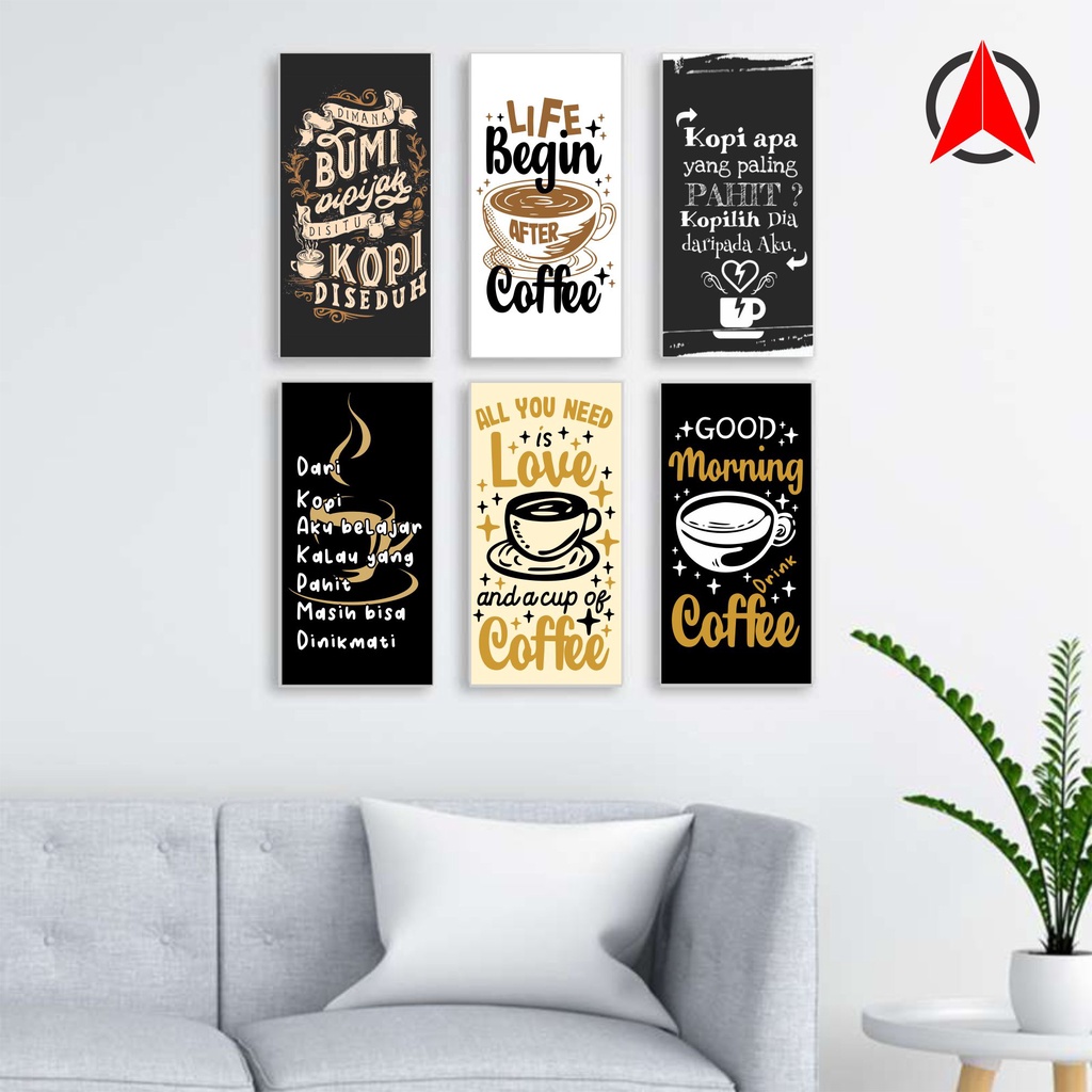 Jual INFINIDE Hiasan Dinding Cofee Time Walldecor tema Kopi/ Hiasan ...