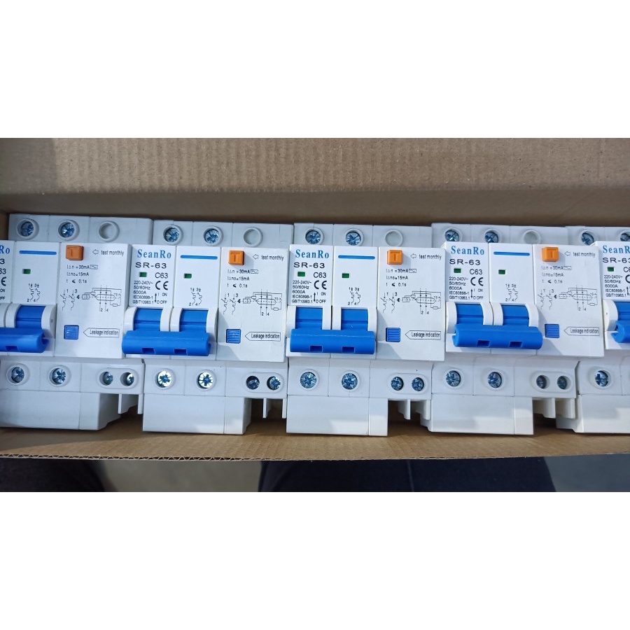 Jual rcbo 2pin pengaman arus bocor RCBO mcb ac 25A 32A 40A 50A 63A RCBO ...