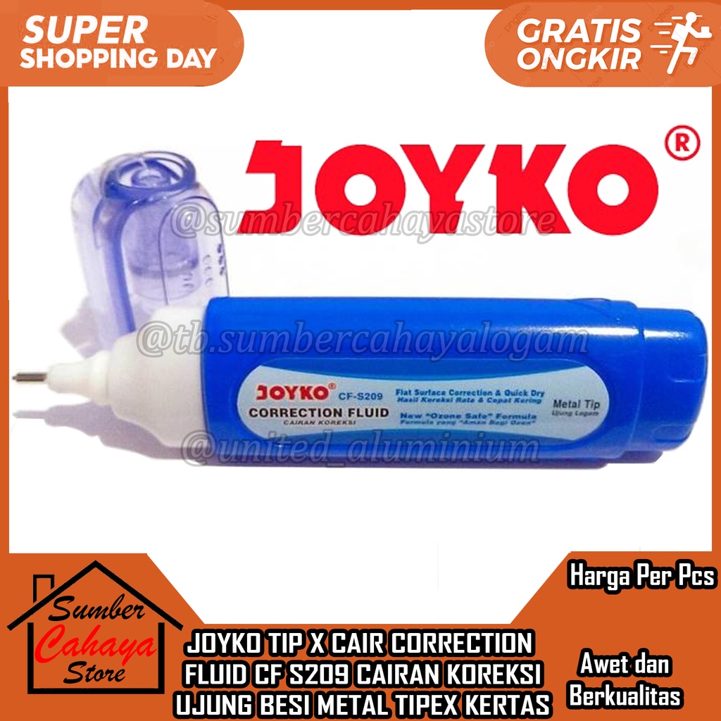 Jual JOYKO TIP X CAIR CORRECTION FLUID CF S209 TIPP EX TIPEX CAIRAN ...