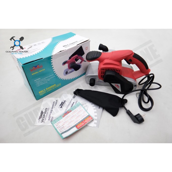 Jual Mesin Amplas Belt Sander Listrik W4763 WIPRO / Electric Belt ...