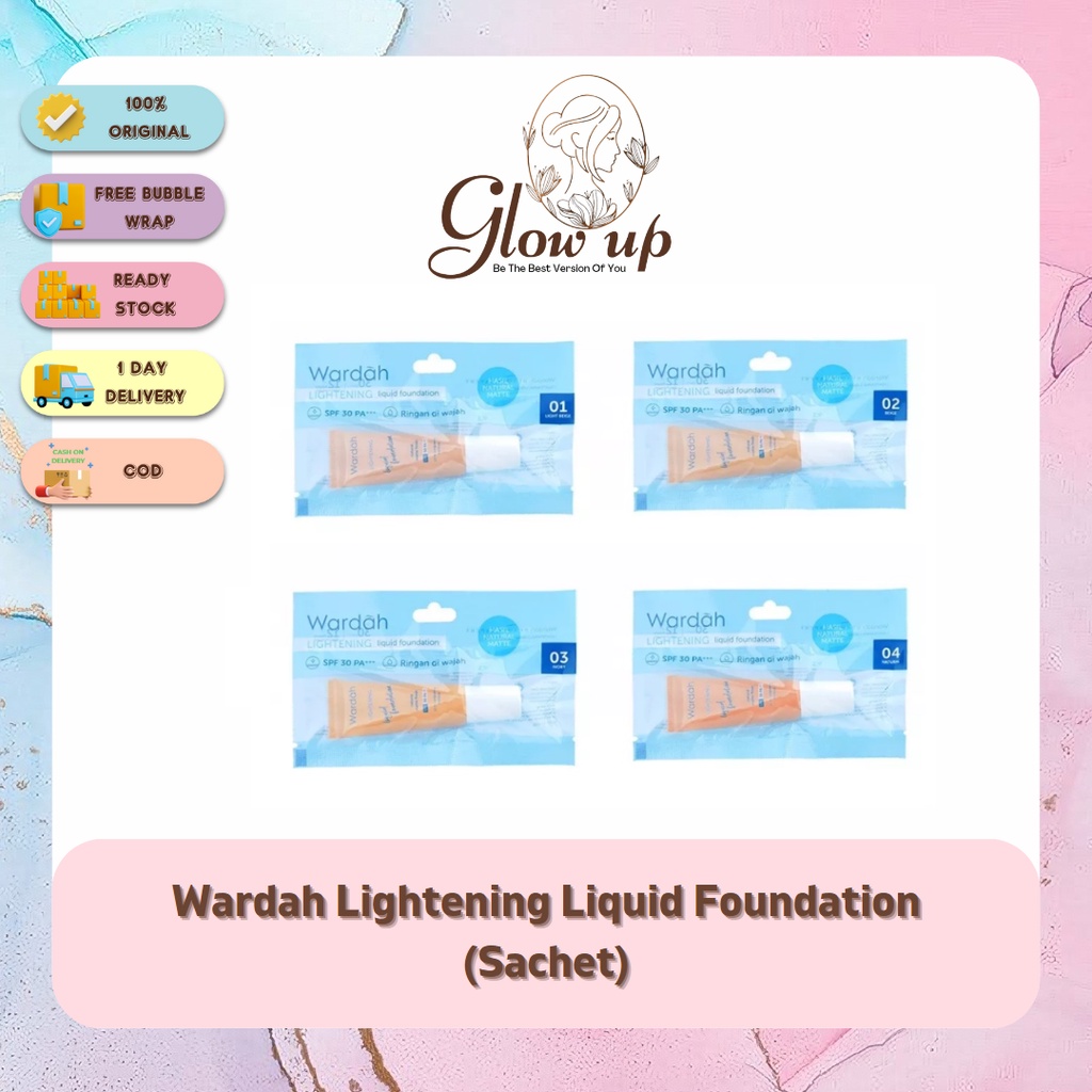 Jual Wardah Lightening Liquid Foundation-6ml Sachet | Shopee Indonesia