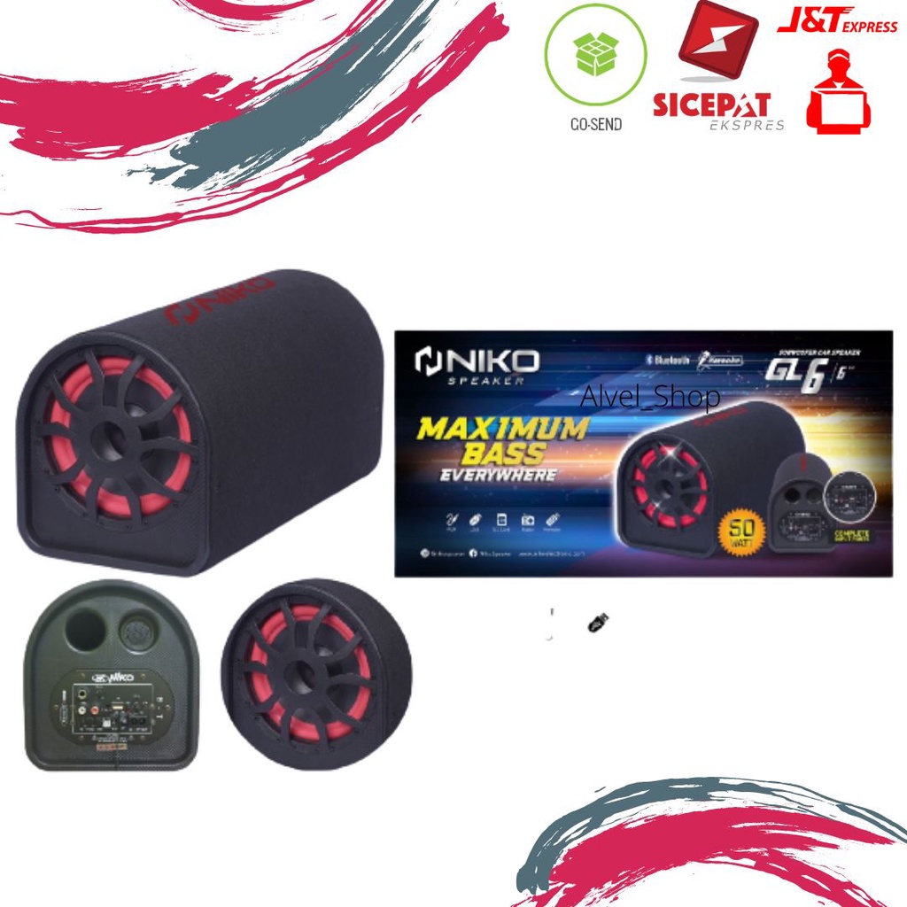 Jual Speaker Niko GL6" 50W MAXIMUM BASS | Shopee Indonesia