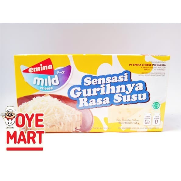 Jual EMINA MILD CHEESE RASA SUSU 165GR / KEJU CHEDDAR | Shopee Indonesia