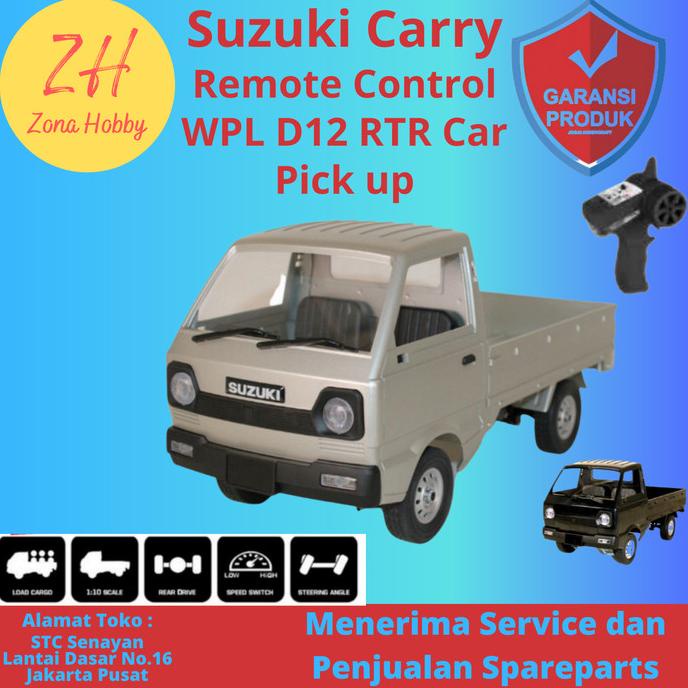 Jual Suzuki Carry Pickup / WPL D12 RC Car 1/10 / Mobil Remote Control ...
