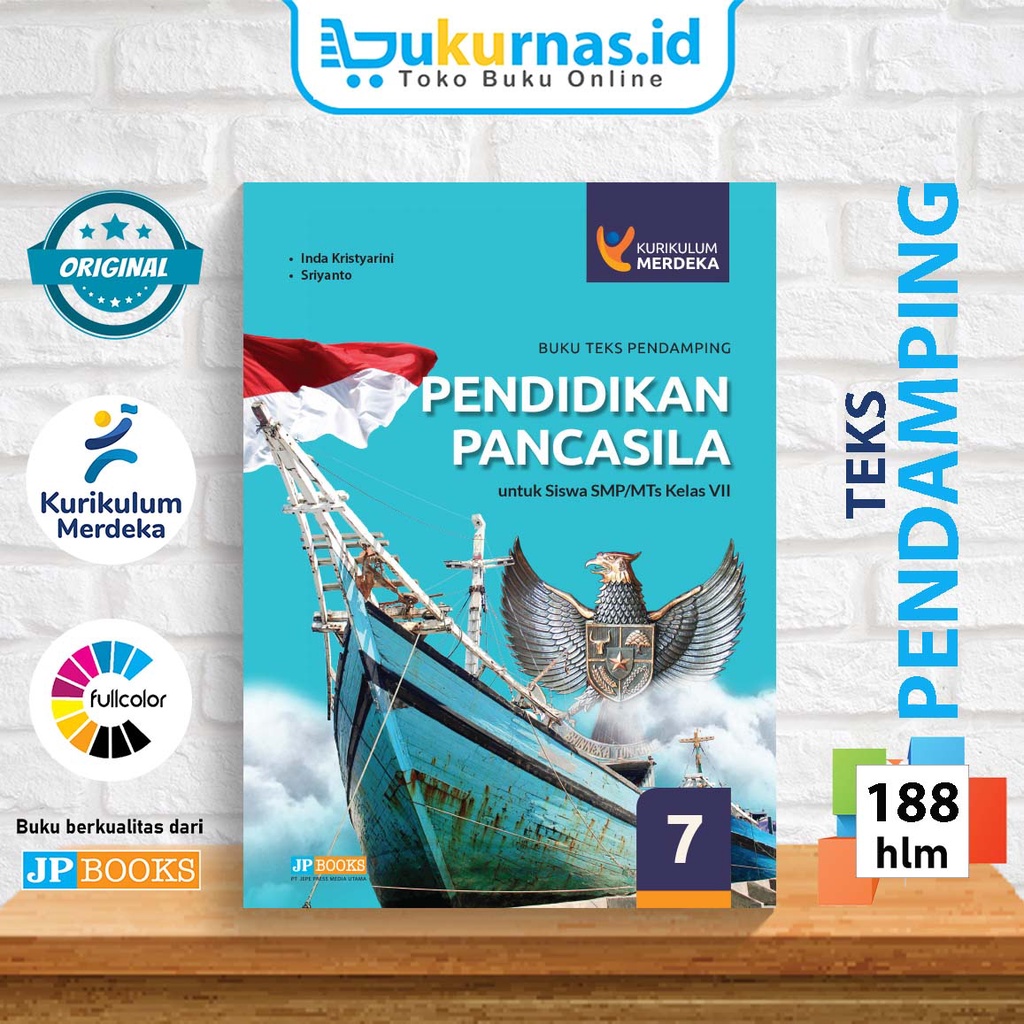 Jual Buku Teks Pendamping Pendidikan Pancasila SMP/MTs Kelas 7 Kurikulum Merdeka - JPBOOKS ...