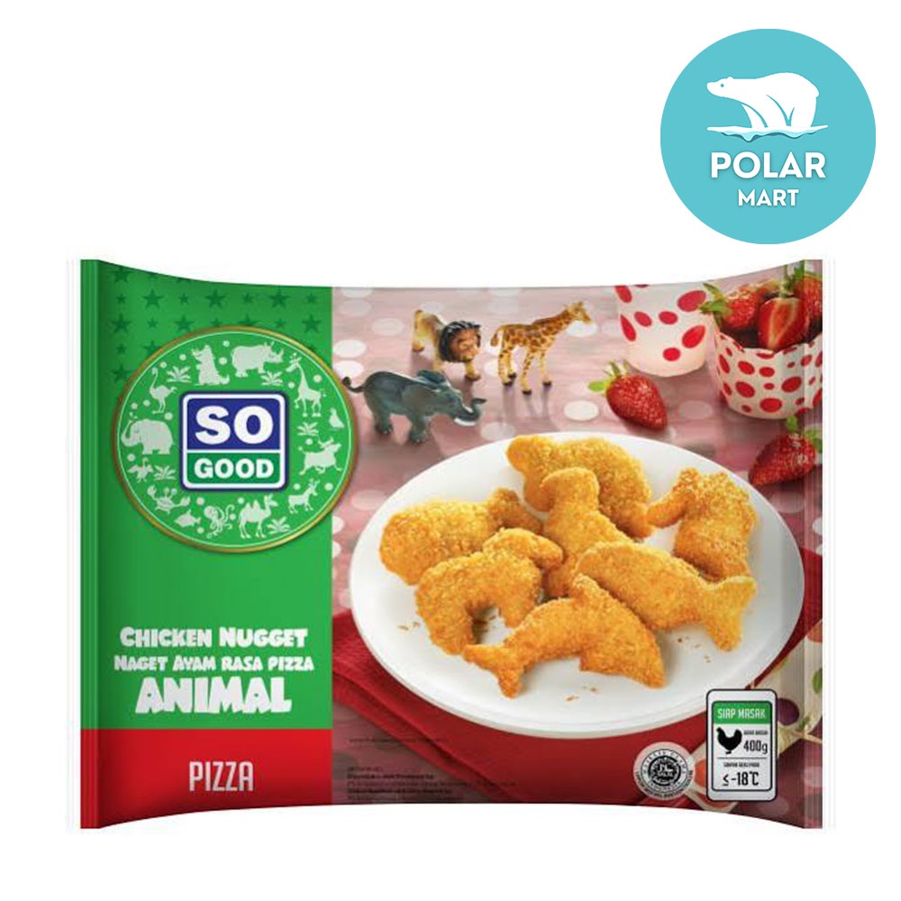 Jual So Good Chicken Nugget Animal Naget Ayam Rasa Pizza 200 Gram ...