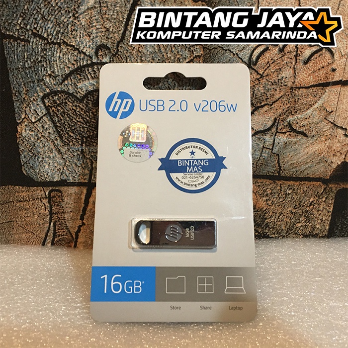 Jual Flashdisk HP USB 2.0 v206w 16GB | Shopee Indonesia