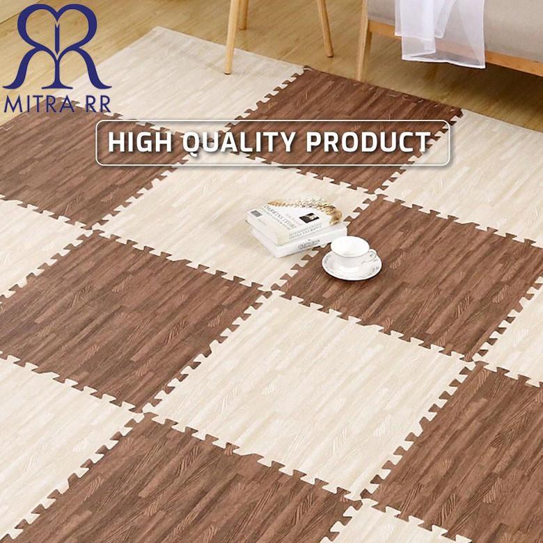 Jual TERMURAH Arizona Puzzle Mat Printing Wood Alas Lantai EVA foam ...