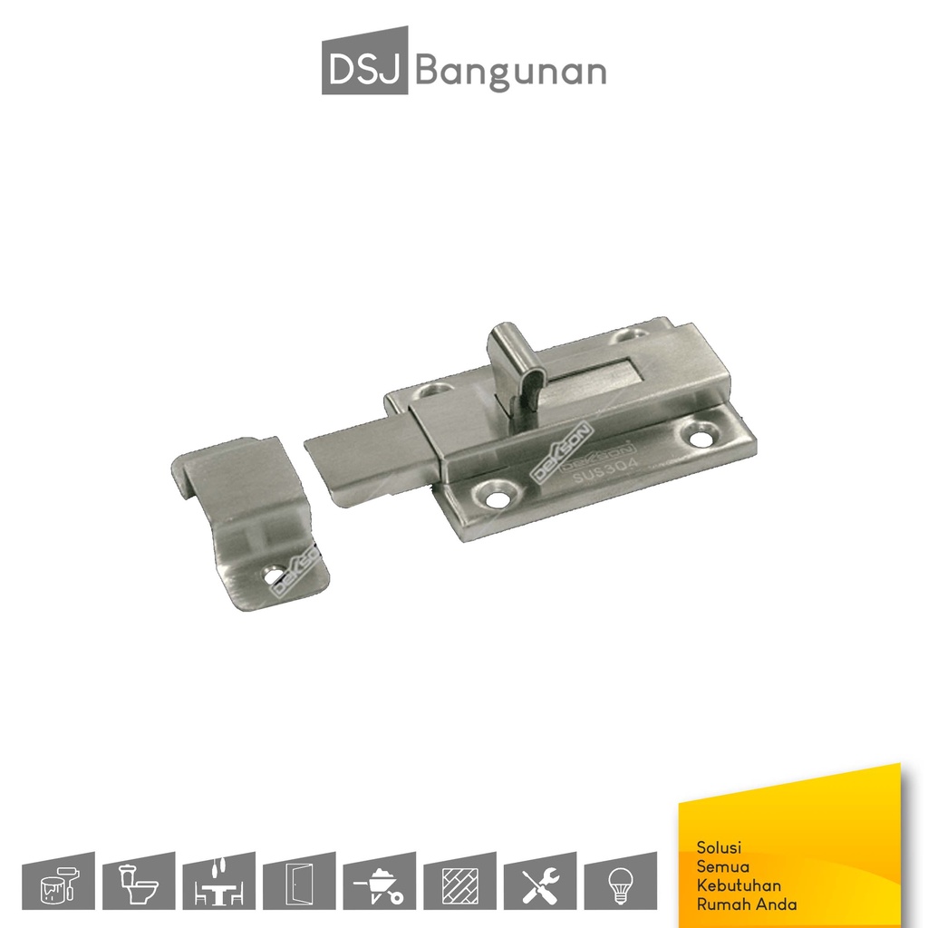 Jual Dekkson Door Bolt DB D02 3" SSS / Grendel Slot Pintu | Shopee Indonesia