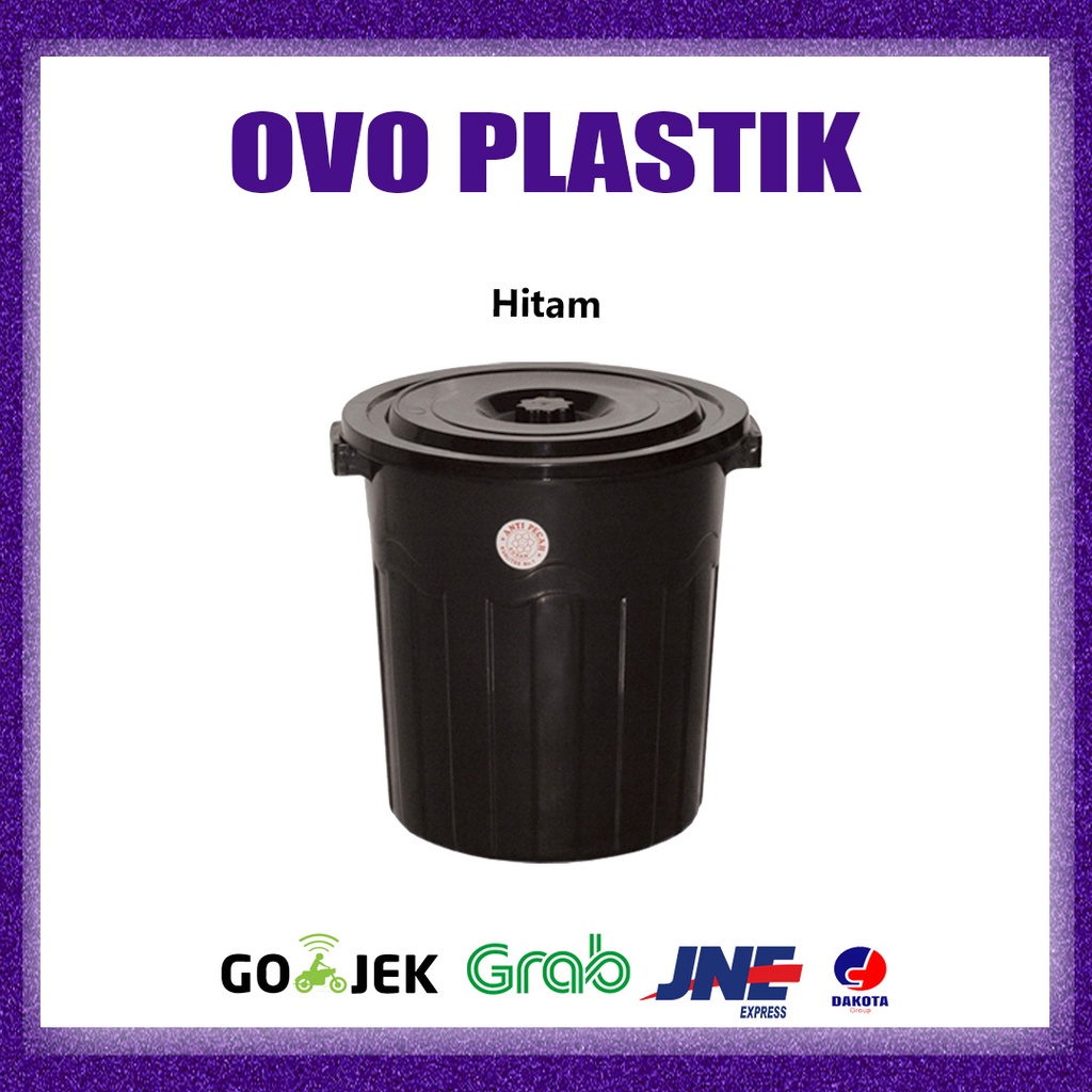 Jual Pail Ukir 35 Hitam - Tong Air 35 L - Ember Plastik - Tempat Sampah ...