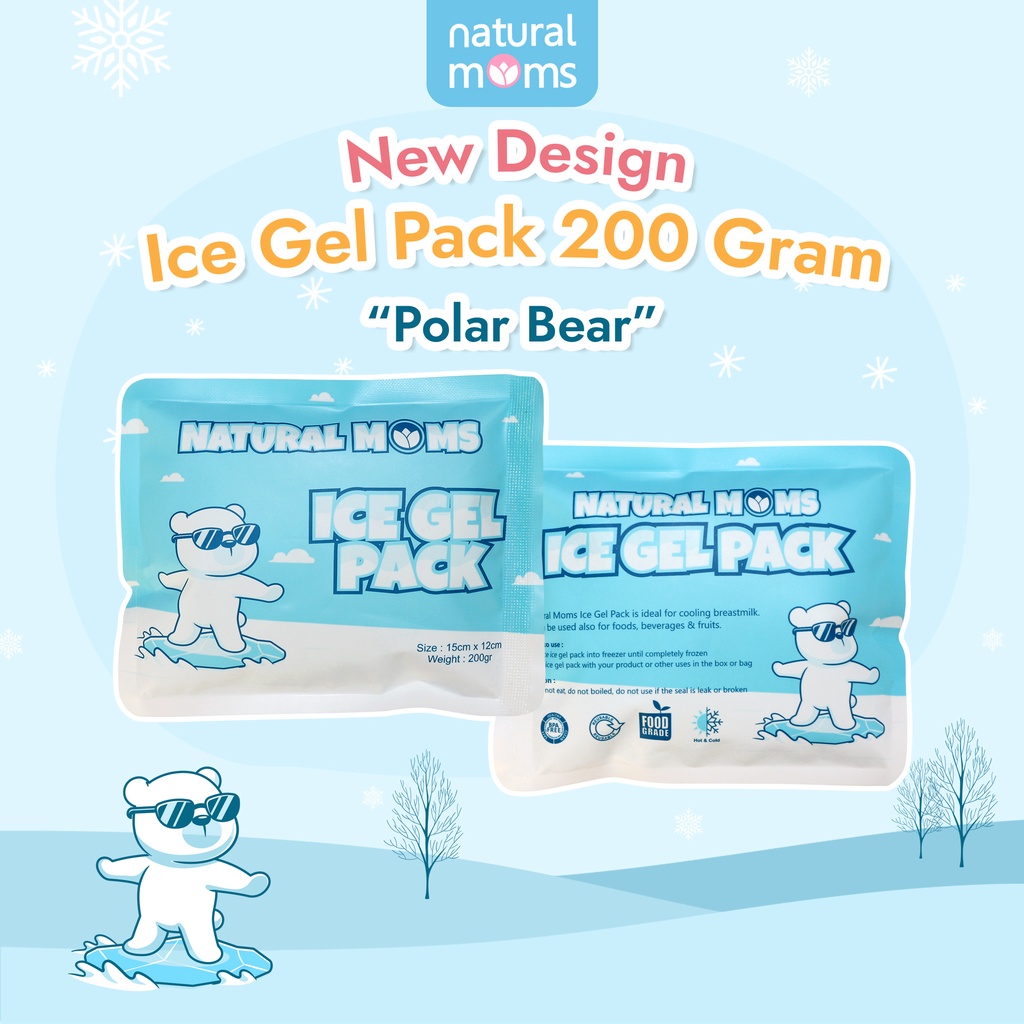 Jual Ice Gel Pack Natural Moms 200 gram | Shopee Indonesia