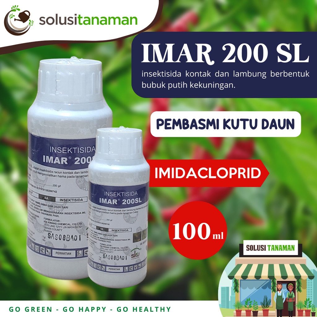 Jual Obat Hama Imar 200 SL 100ml Pembasmi Hama Kutu Putih, Kutu Daun, Belalang, Wereng ...
