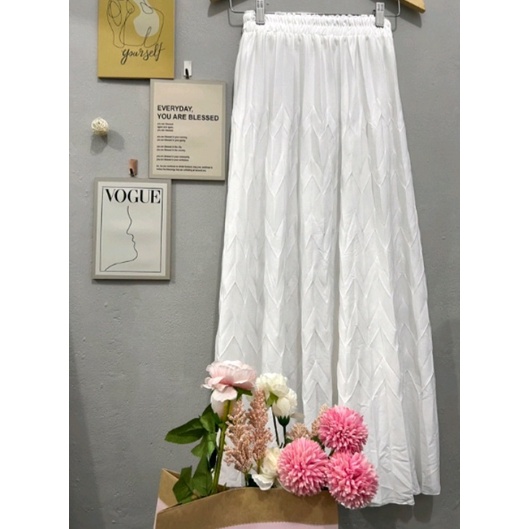 Jual GS- ROK PLISKET KOMBI ZIGZAG/ ROK WANITA/ROK PLISKET PANJANG/ROK MUSLIM/ROK PLEATED/MAXY ...