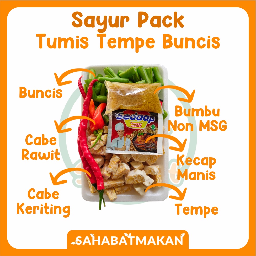 Jual Paket Tumis Tempe Buncis - Sayur Pack / Sayur Prep / Sayur Instant ...
