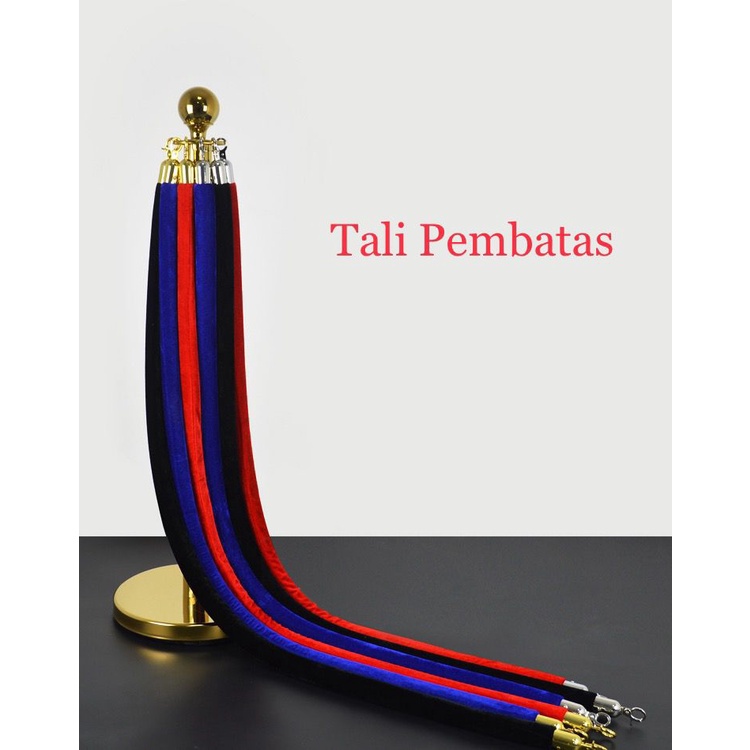 Jual Tali Tiang Antrian Bludru /tali pembatas tiang antrian | Shopee ...