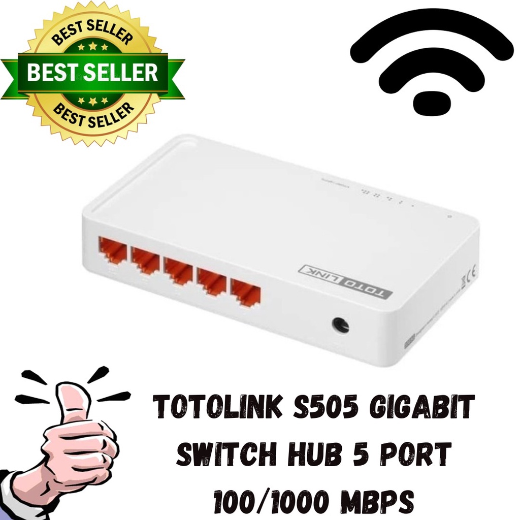 Jual SWITCH HUB GIGABITE TOTOLINK 5 PORT 10/100/1000MBPS | Shopee Indonesia