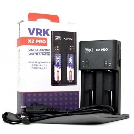 Jual Charger VRK X2 Pro Fast Charging by VRK USA Charger Baterai Vape 2 ...